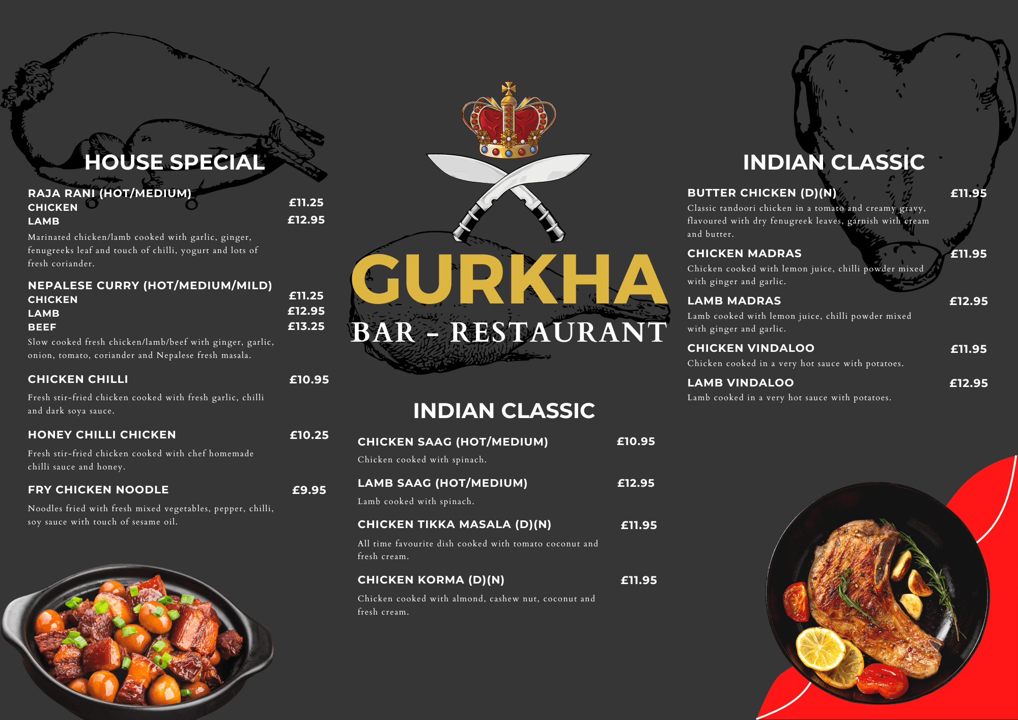 Menu - The Old Court Hotel